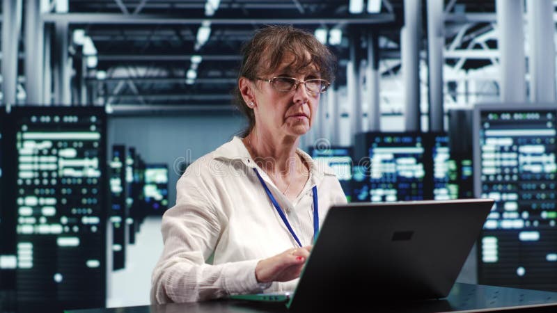 High Tech Establishment with AI Servers Stock Footage - Video of ...