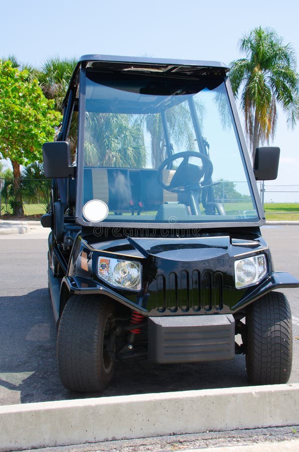 High Tech Expensive Golf Cart Stock Photo - Image of transportation ...
