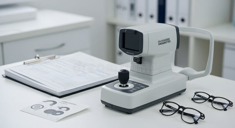Advanced Eye Examination Equipment in Modern Optometry Clinic Setting ...