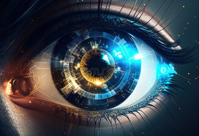 High-Tech Eye Vision Concept.illustration. AI Generative Stock ...