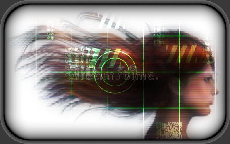 High-tech face technology stock illustration. Illustration of brother ...