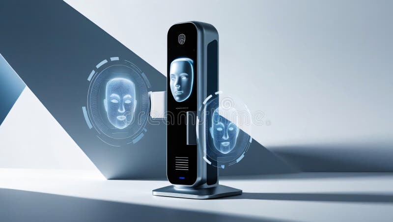 High Tech Facial Scan Device with Digital Holograms and Advanced AI ...