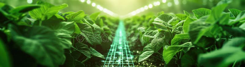 High-tech Farming with Digital Pathways in an Indoor Greenhouse ...