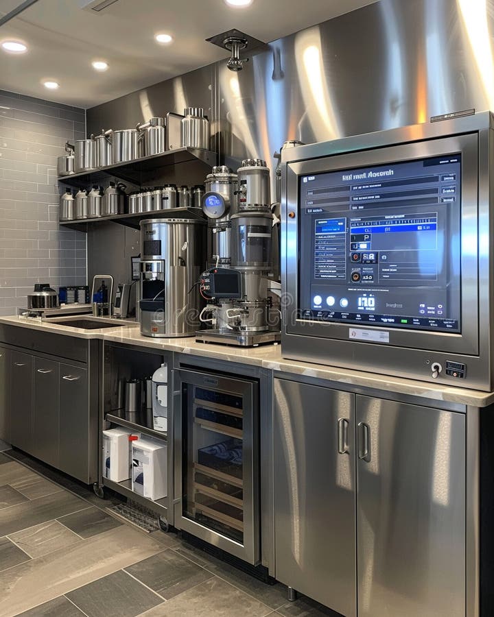 High-tech Fermentation Setup with Automated Systems, Precision Tools ...