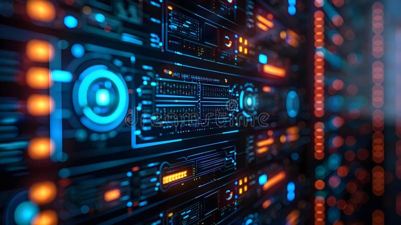 High-Tech Firewall Protection in a Network System. Concept ...