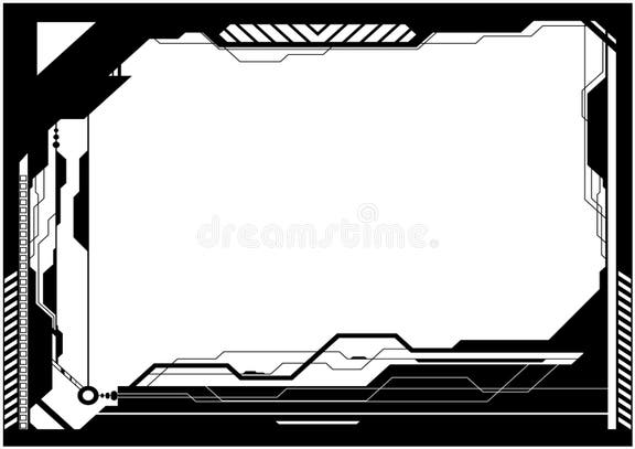 High-tech frame stock vector. Illustration of abstract - 15455216
