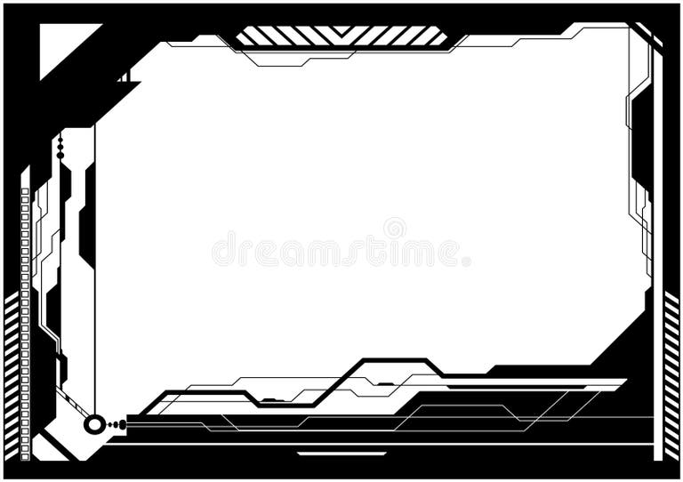 High-tech frame stock vector. Illustration of abstract - 15455216