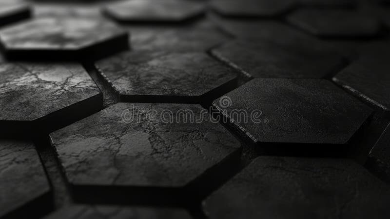 High Tech, Futuristic Background with Hexagonal Cellular Patterns. 3D ...