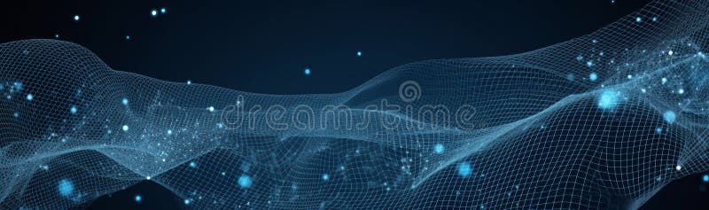 High Tech Futuristic Computer Graphics Background, Illustration AI ...