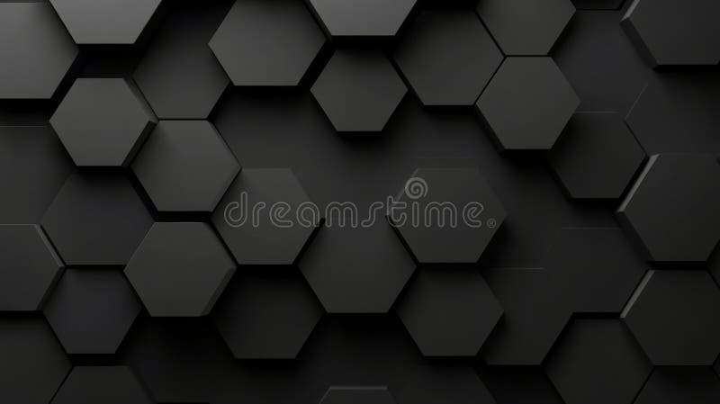 High Tech, Futuristic, Dark Background with Hexagonal Hexagonal ...