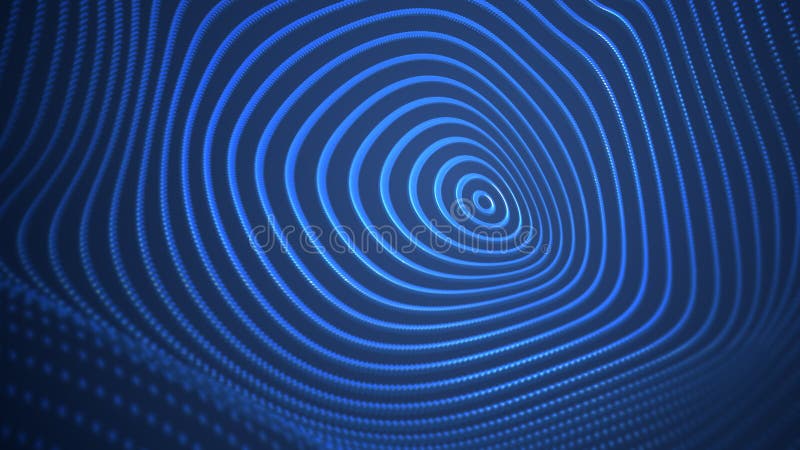 High Tech Futuristic Flow Line Waves Stock Illustration - Illustration ...