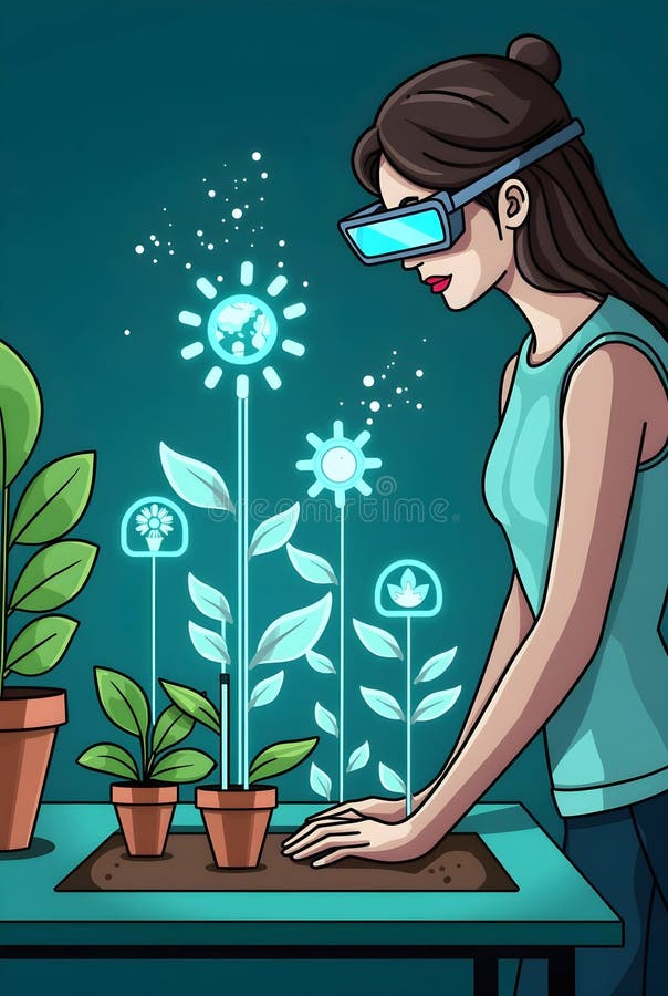 High-tech Gardener Uses Augmented Reality Glasses To Monitor and ...