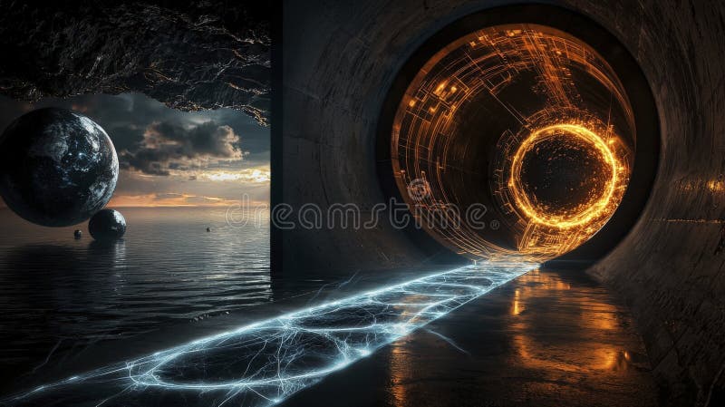 High-tech Gateway Depicts Interdimensional Portal Cosmic Landscape ...