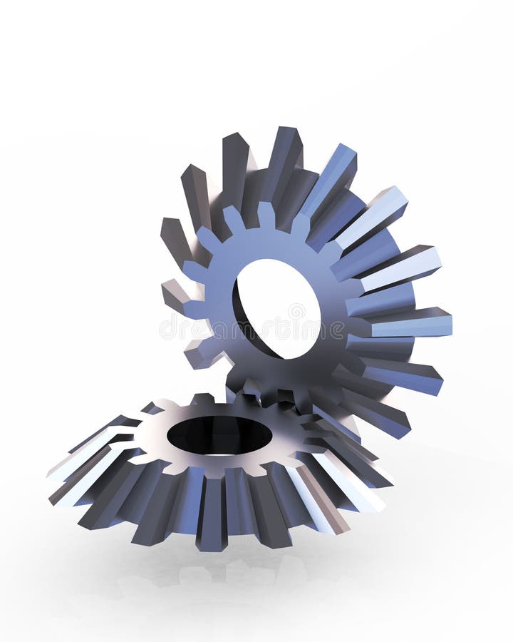 Gears in a blue folder. stock illustration. Illustration of iron - 21034228