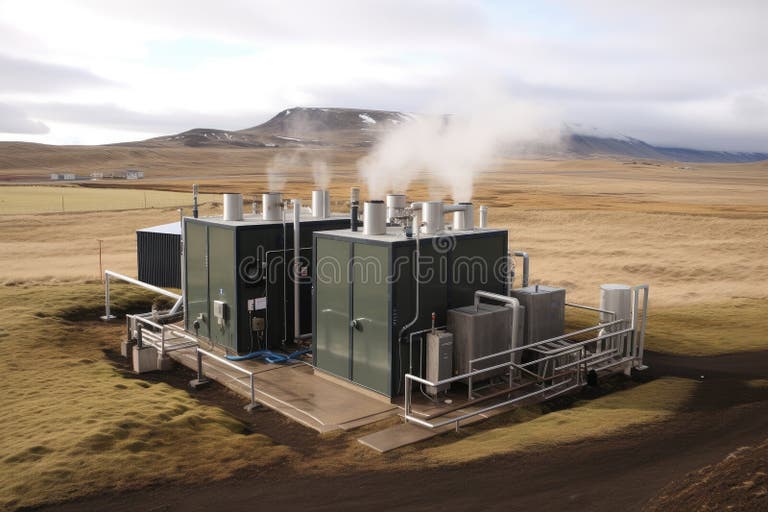 High-tech Geothermal Energy System with Sensors, Controls, and Other ...