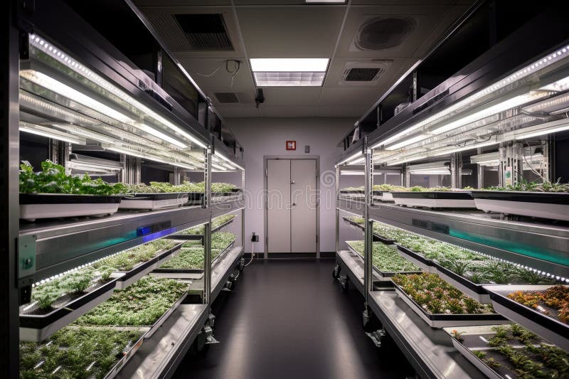 High-tech Grow Room with Automated Lighting, Temperature, and Humidity ...