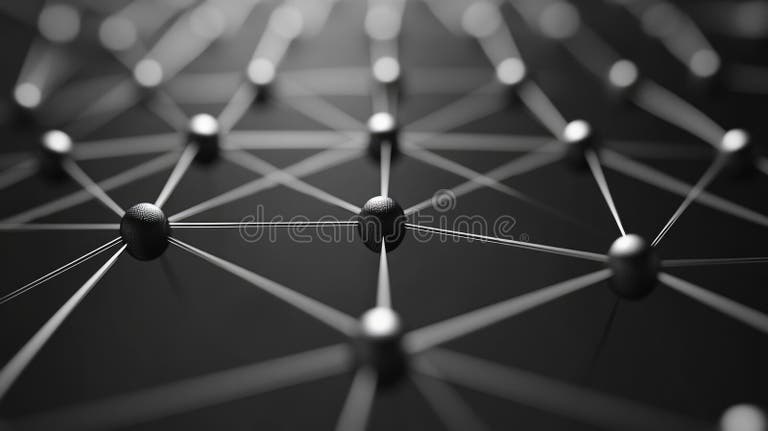 High-Tech Imagery: Microscopic Network Stock Illustration ...