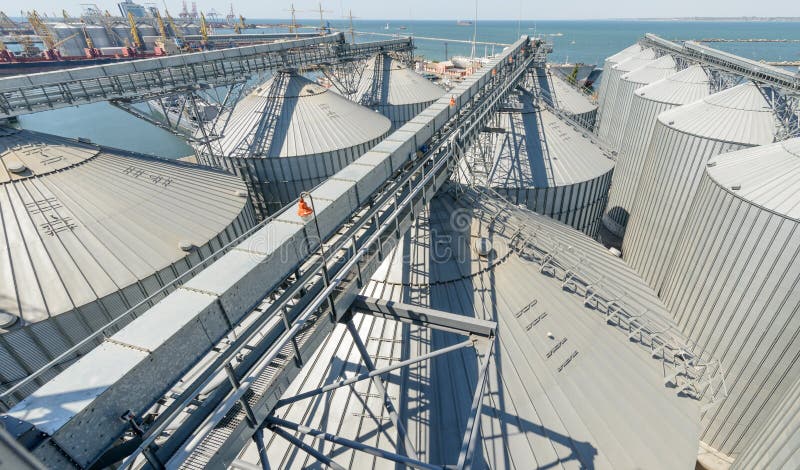 High Tech Industrial Buildings of Modern Plant for Storage and ...