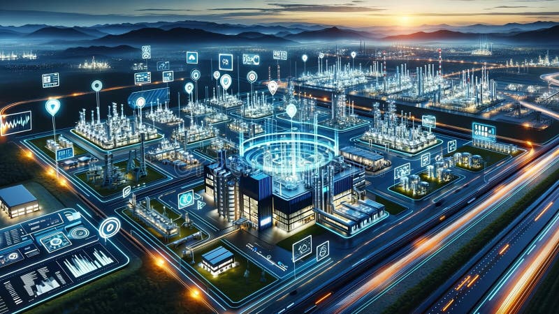 High Tech Industrial Facility Integrating Automation, Digital Systems ...