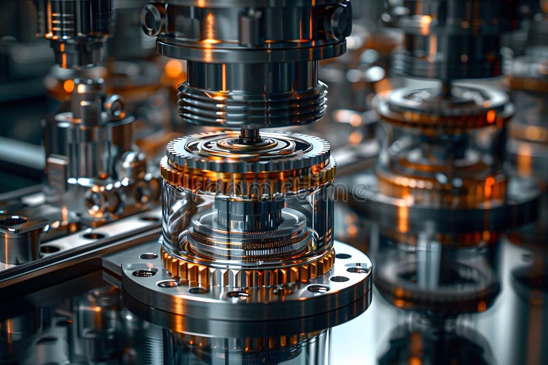 High-Tech Industrial Manufacturing Process: Precision Engineering and ...