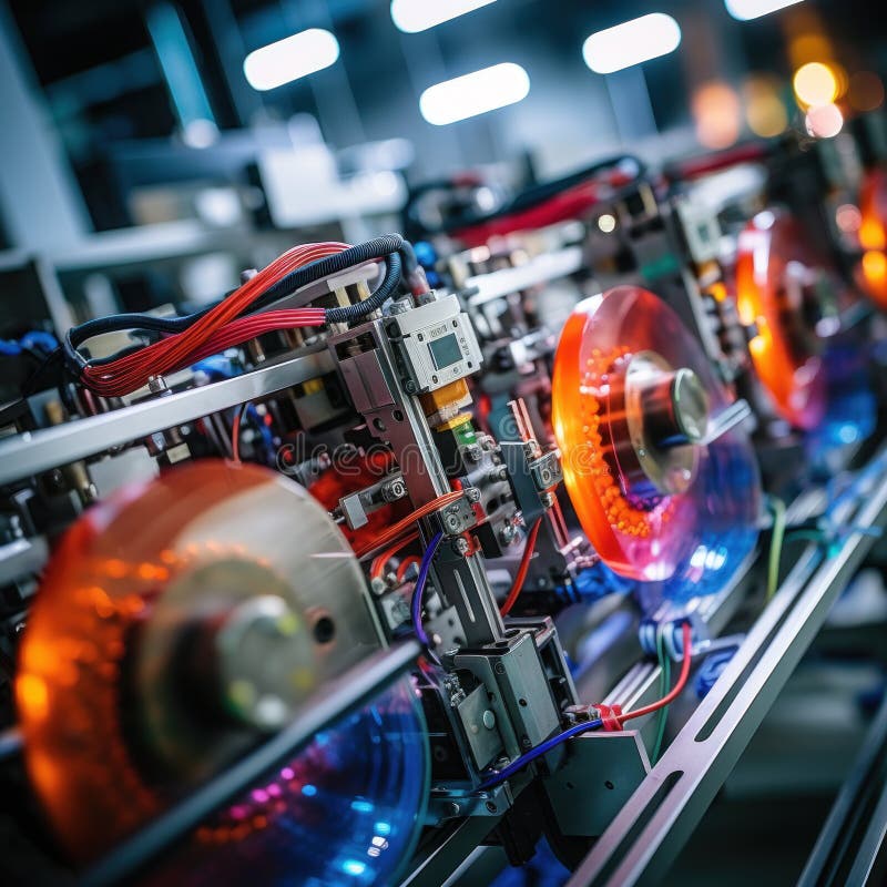 High Tech Industrial Technology Stock Illustration - Illustration of ...