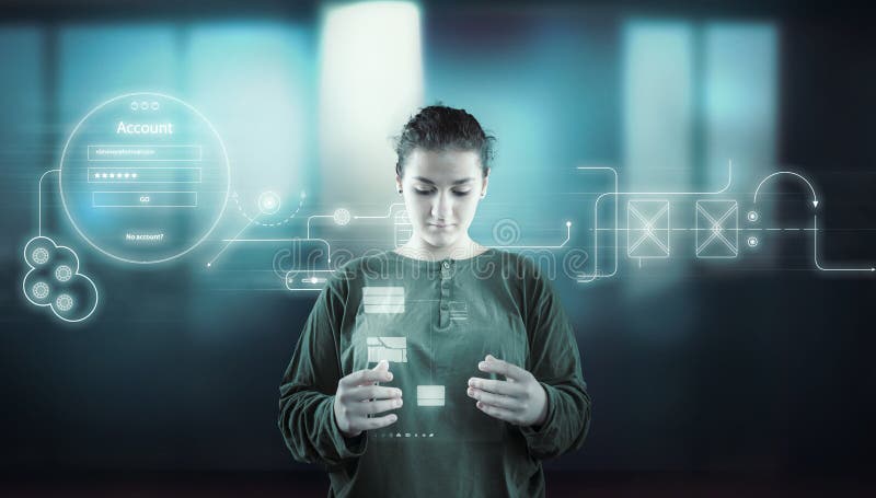High tech information stock photo. Image of computer - 175720622