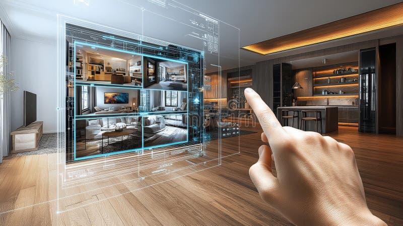 High-Tech Interactive Display of Room Designs for Modern Living Spaces ...