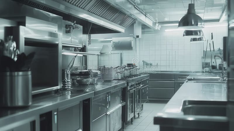 High-Tech Kitchen Environment for Cooking Enthusiasts Stock ...