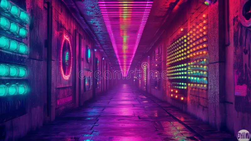 A High-tech Lab is Adorned with a Futuristic DNA-inspired LED Grid ...