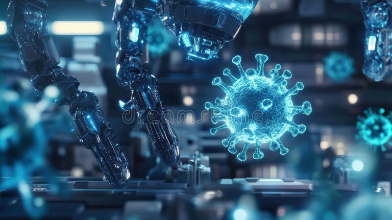 Robots Neutralize Viruses in a Futuristic Laboratory Environment Using ...