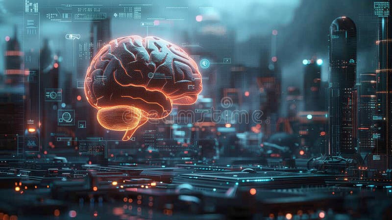 High-Tech Laboratory with Advanced Brain Visualization Technology at ...