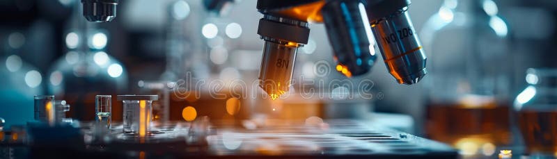 High-Tech Laboratory Automation in Action Stock Illustration ...