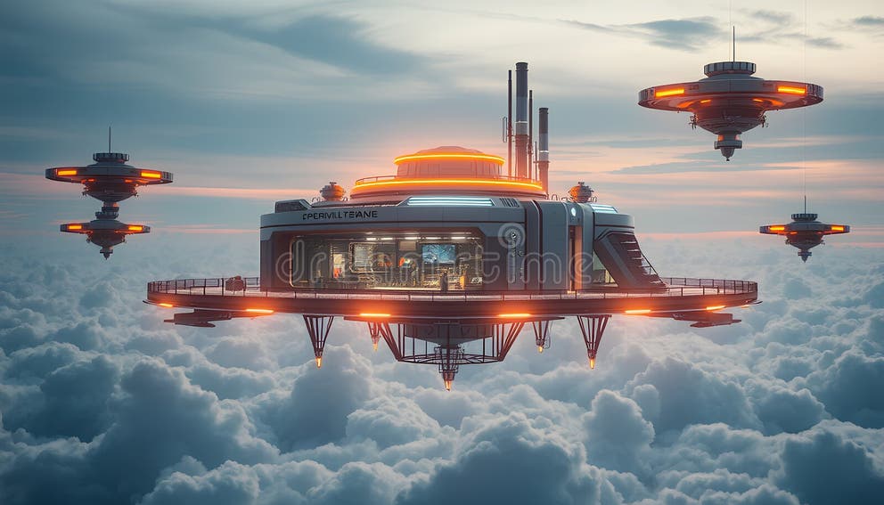 High-tech Laboratory Built on a Platform Suspended in the Clouds ...