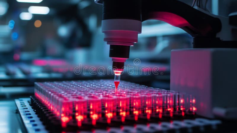 Advanced Lab with Precision Instruments for Liquid Handling in a ...