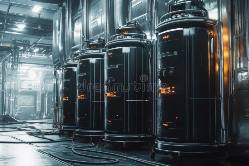 High-tech Laboratory Featuring Advanced Storage Units in a Futuristic ...