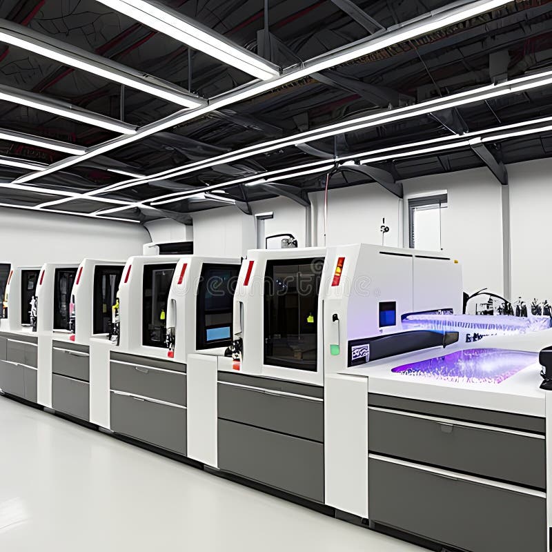 A High-tech Laboratory Filled with Intricate Laser-powered Machines ...