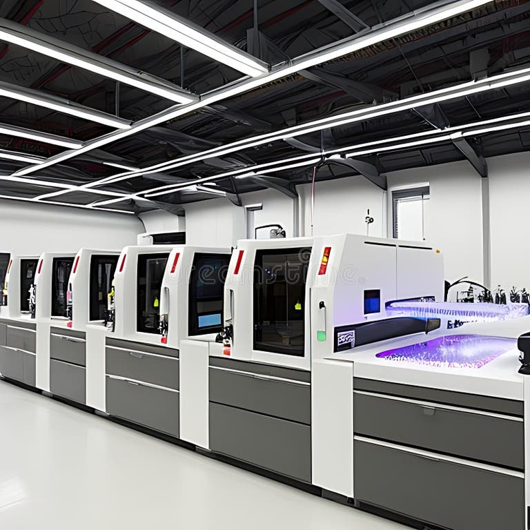 A High-tech Laboratory Filled with Intricate Laser-powered Machines ...