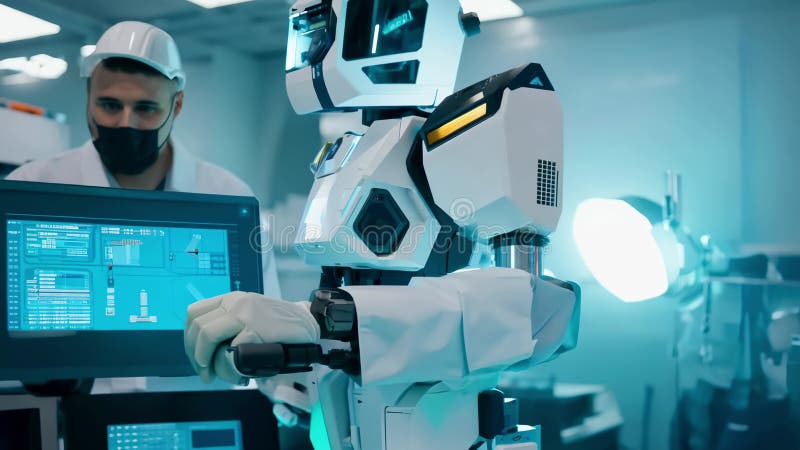 Innovative Robot Assisting Human Technician in Advanced Technology Lab ...