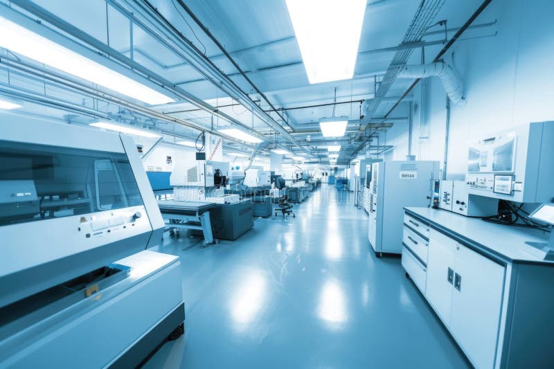 High-Tech Laboratory Interior with Advanced Equipment for Scientific ...