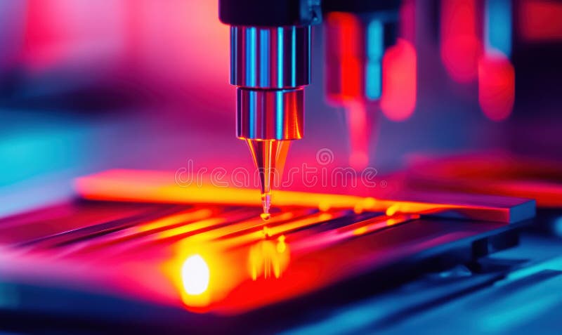 High-Tech Laboratory and Liquid Automation Concept Stock Illustration ...