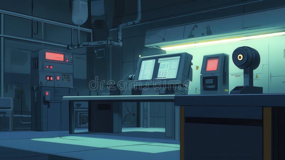 High-tech Laboratory with a Robot in Focus during an Experimental Setup ...