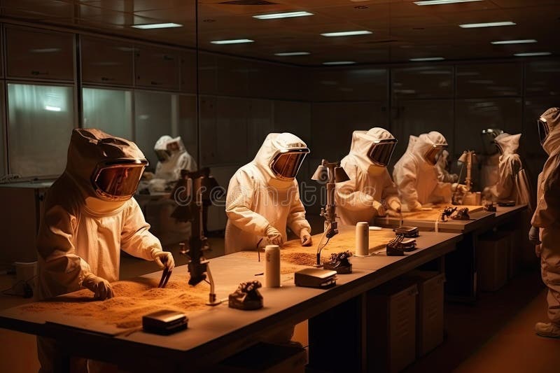 High-tech Laboratory with Scientists Conducting Groundbreaking Research ...