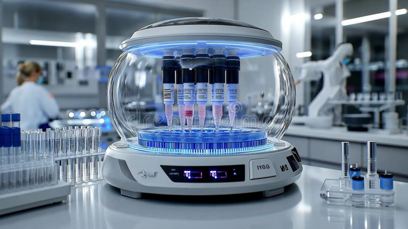 A High-tech Laboratory Setup with Futuristic Scientific Instruments. 4k ...