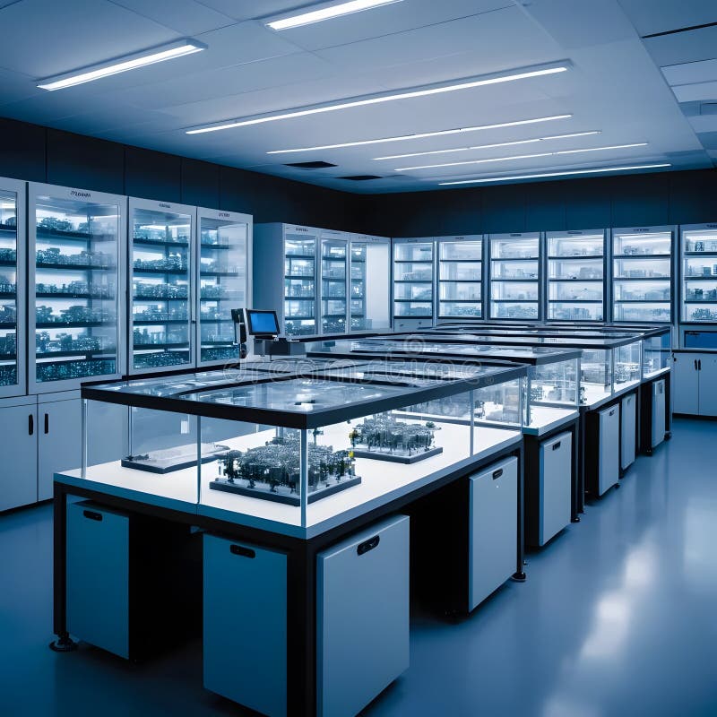 High-Tech Laboratory Showcase: Advanced Components and Research ...