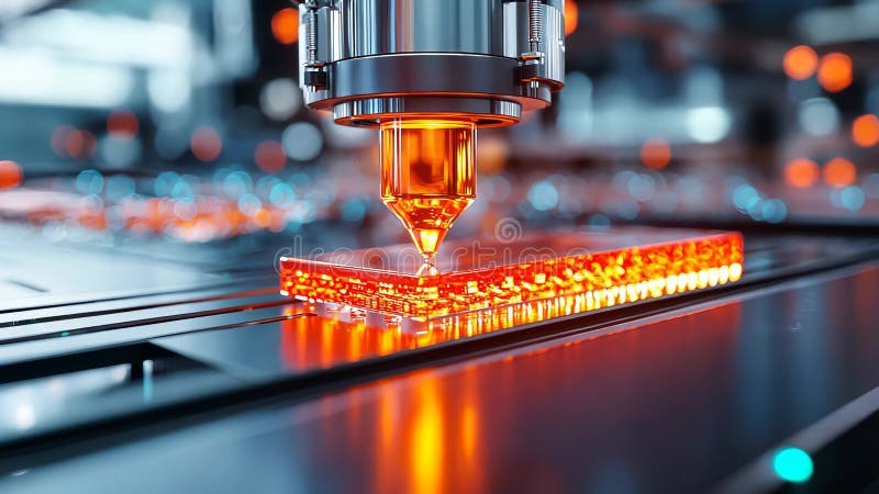 Precision Laser Engraving Process Marking Facility Surface during High ...