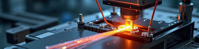 High-tech Laser Machine in Industrial Manufacturing Process Stock Image ...