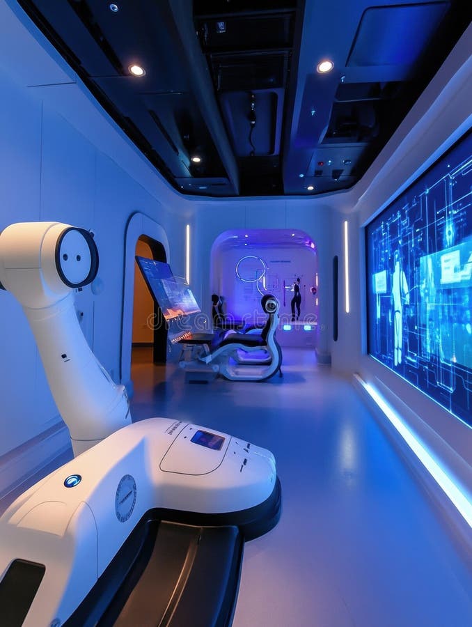 Innovative Learning Space Robotic Arms Futuristic Technology Advanced Education Stock Photos ...