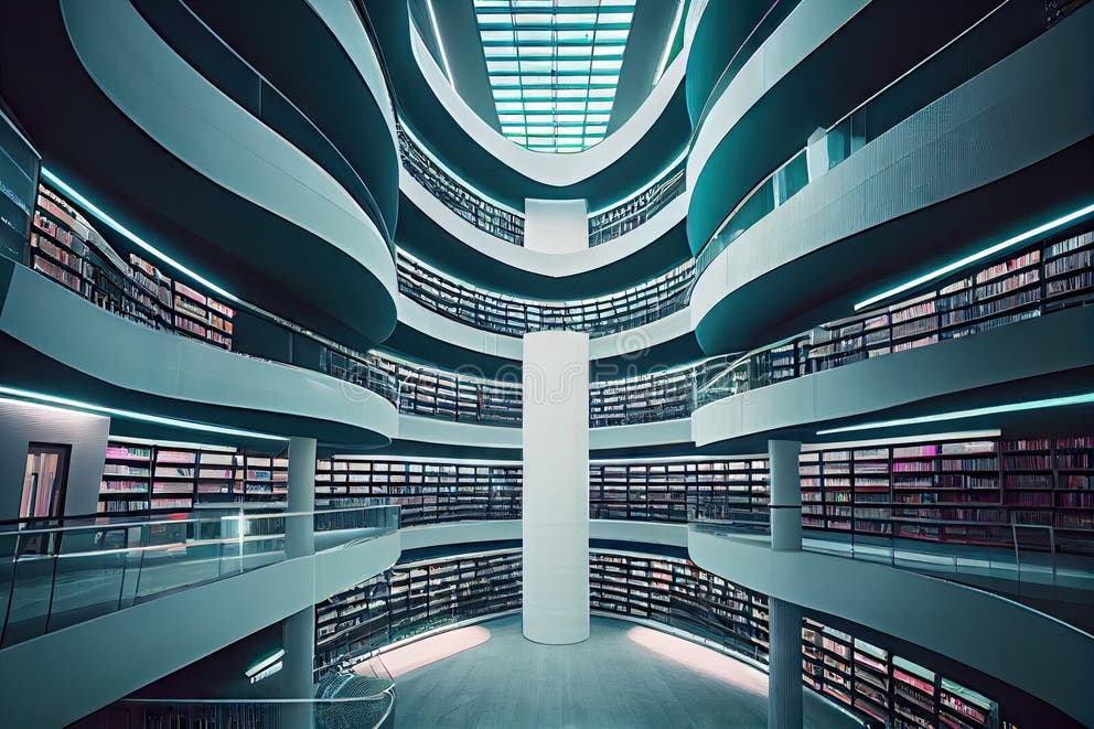 High-tech Library, Where Information is Accessed and Shared with Ease ...