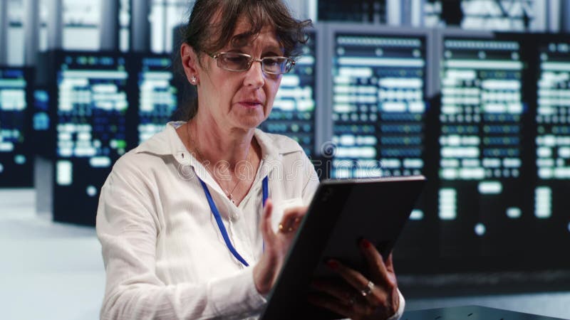 Data Center with AI Dedicated Servers Stock Footage - Video of system ...