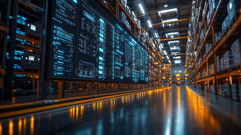 High Tech Logistics Center Showcasing Advanced Inventory Management and ...